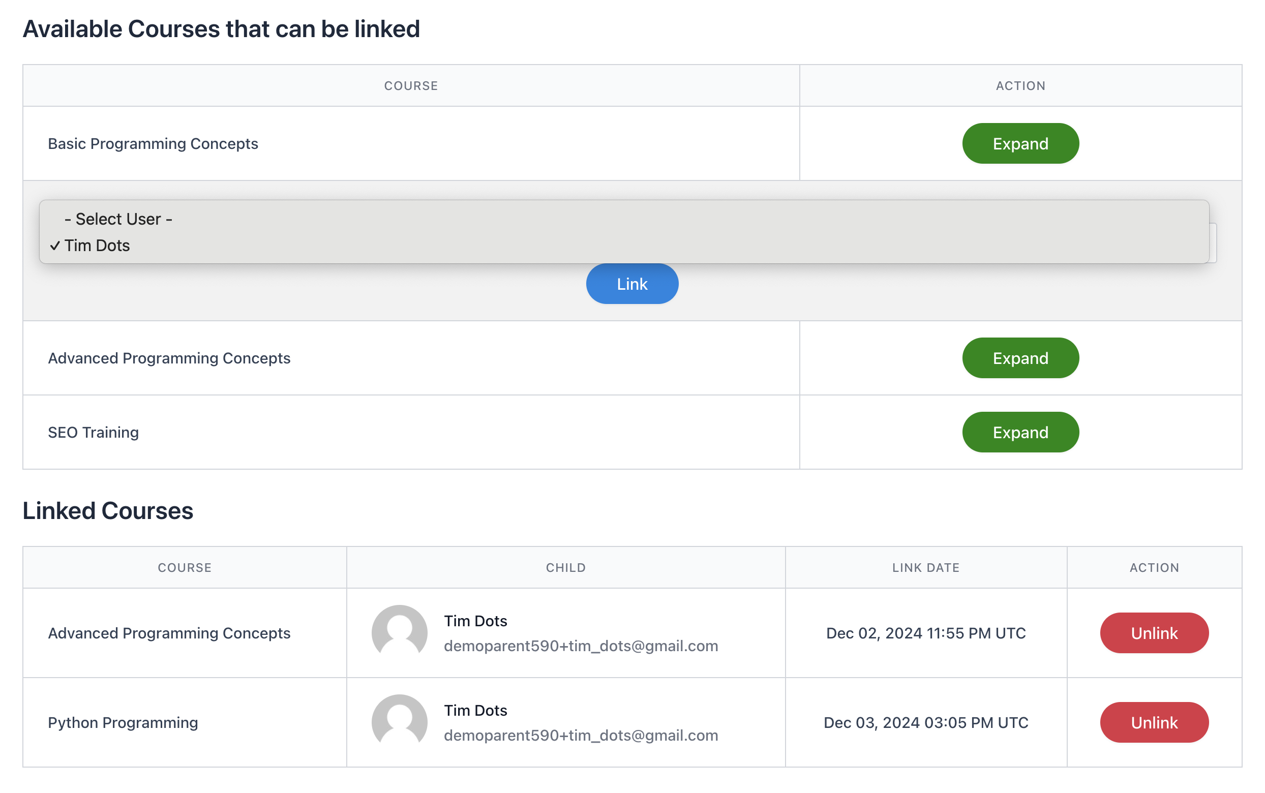 Allow LearnDash Users to Register as Parents Documentation - Honors WP